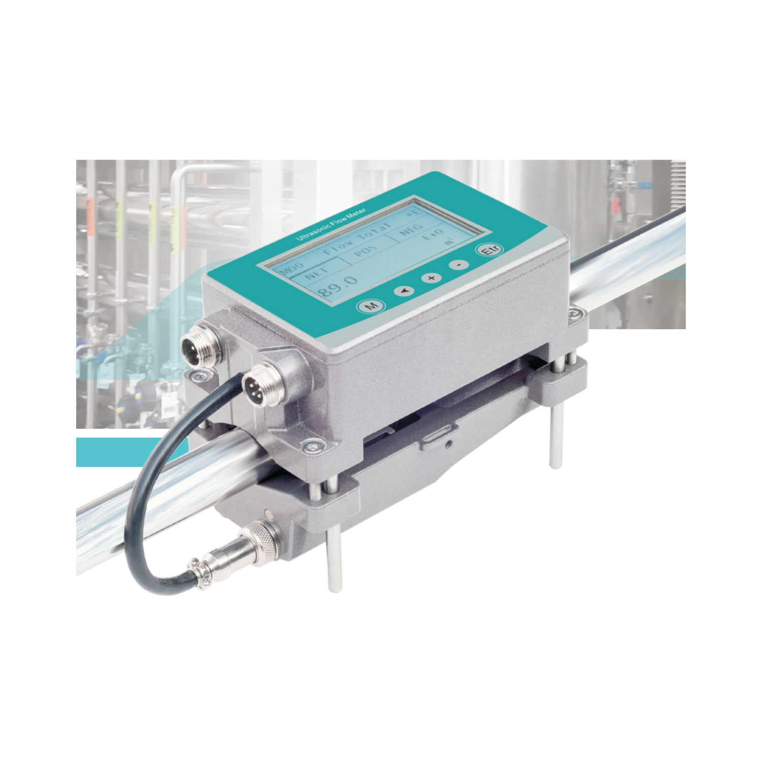 Q&T Clamp On Online Ultrasonic Flowmeter QT811 IPSH SDN BHD